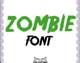 Zombie alphabet | Etsy