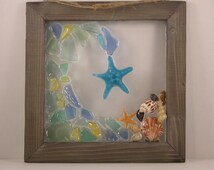 Popular items for sea glass frame on Etsy