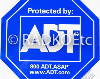 ADT Security Stickers Decals Security System by RadkoEtc