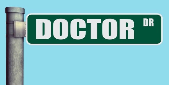 Doctor DR Street Sign Drive Heavy Duty Aluminum Warning