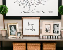 Unique live simply art related items | Etsy