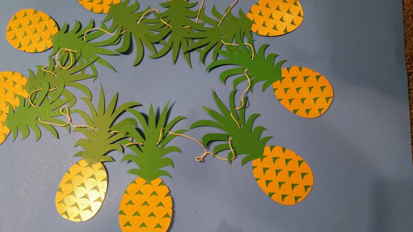 Pineapple party pineapple banner Hawaiian luau Hawaiian