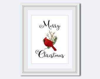 Cardinal christmas | Etsy