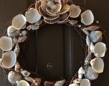 Unique sea shell wreath related items | Etsy