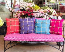 Unique rope pillow related items | Etsy