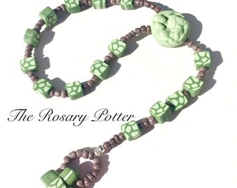 Unique Handmade Clay Beaded Rosaries by TheRosaryPotter on Etsy