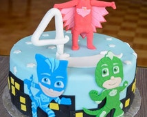Unique pj masks cake related items | Etsy