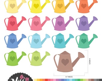 Watering can clipart | Etsy