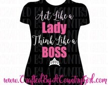 Popular items for boss lady svg on Etsy