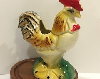 Rooster flower pot | Etsy