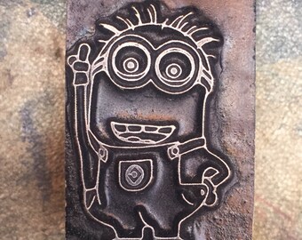 Unique minion stamp related items | Etsy