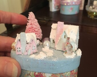 Paper mache house | Etsy