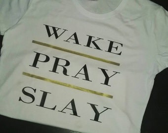 Wake pray slay | Etsy