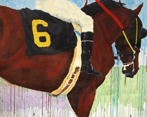 Unique thoroughbred racing related items | Etsy