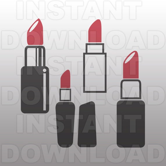Lipstick SVG File Makeup SVG File Vector Art Commercial
