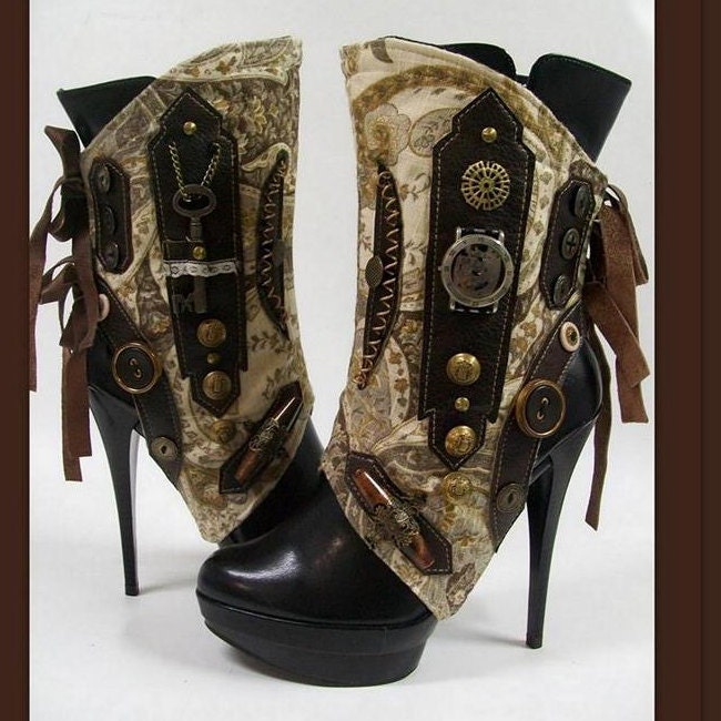 Steampunk Spats Military Spats Sexy Spats by joelmasouza on Etsy