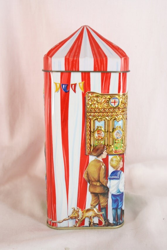 Churchill's The Puppet Show Embossed Tin Money Box Bank