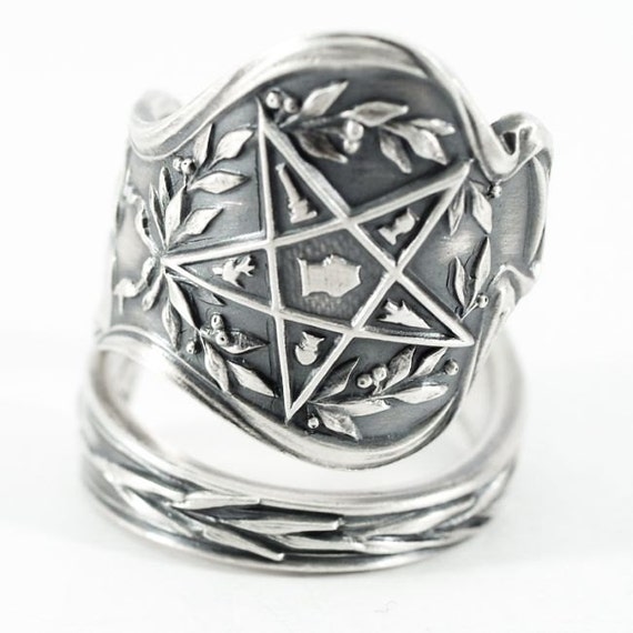 OES Ring Order of the Eastern Star Masonic Sterling Silver