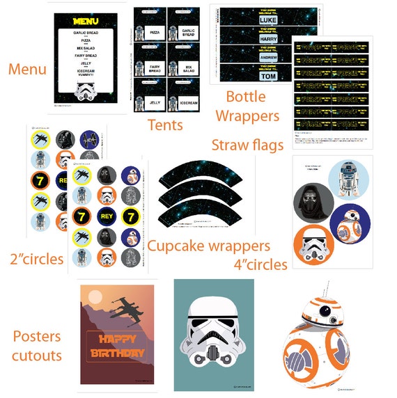 Star Wars Birthday Party DIY Printable Kit by CreativeLittleStars