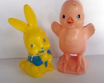 Plastic bunny toy | Etsy