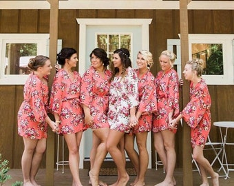 Unique floral cotton robe related items | Etsy