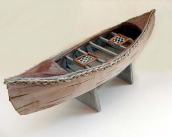 Miniature canoe | Etsy