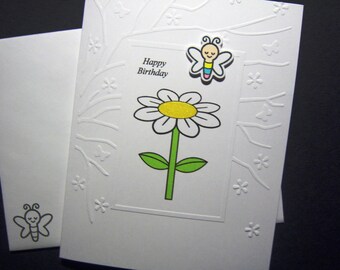 Daisy note cards | Etsy