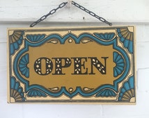 Unique open closed sign related items | Etsy