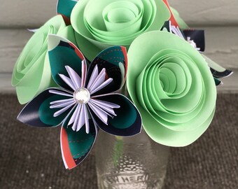 Handmade Paper Flowers by MyWoollyMammoth on Etsy
