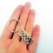 Infinity Keychain Infinity Symbol Key Ring Forever by RobertaValle