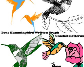 Unique crochet hummingbird related items | Etsy