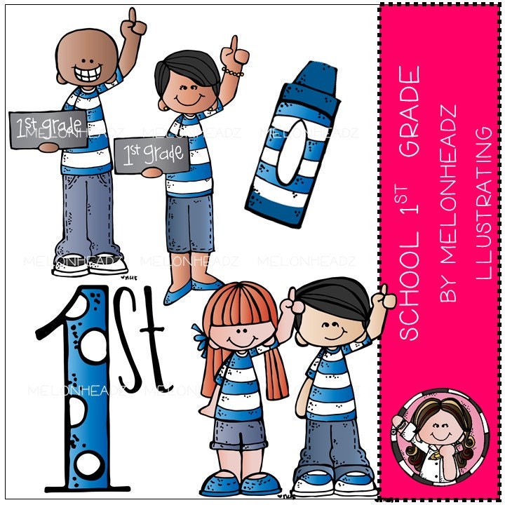 School 1st grade clip art COMBO PACK