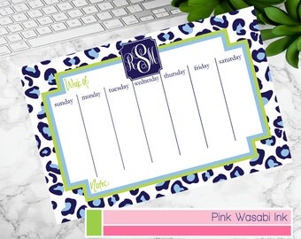 Preppy calendar | Etsy