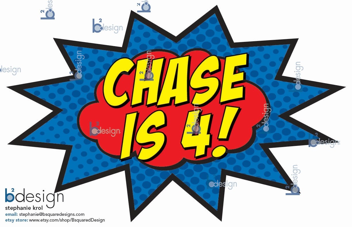 Superhero Custom Signs 11x17 or 18x24 or Larger printable