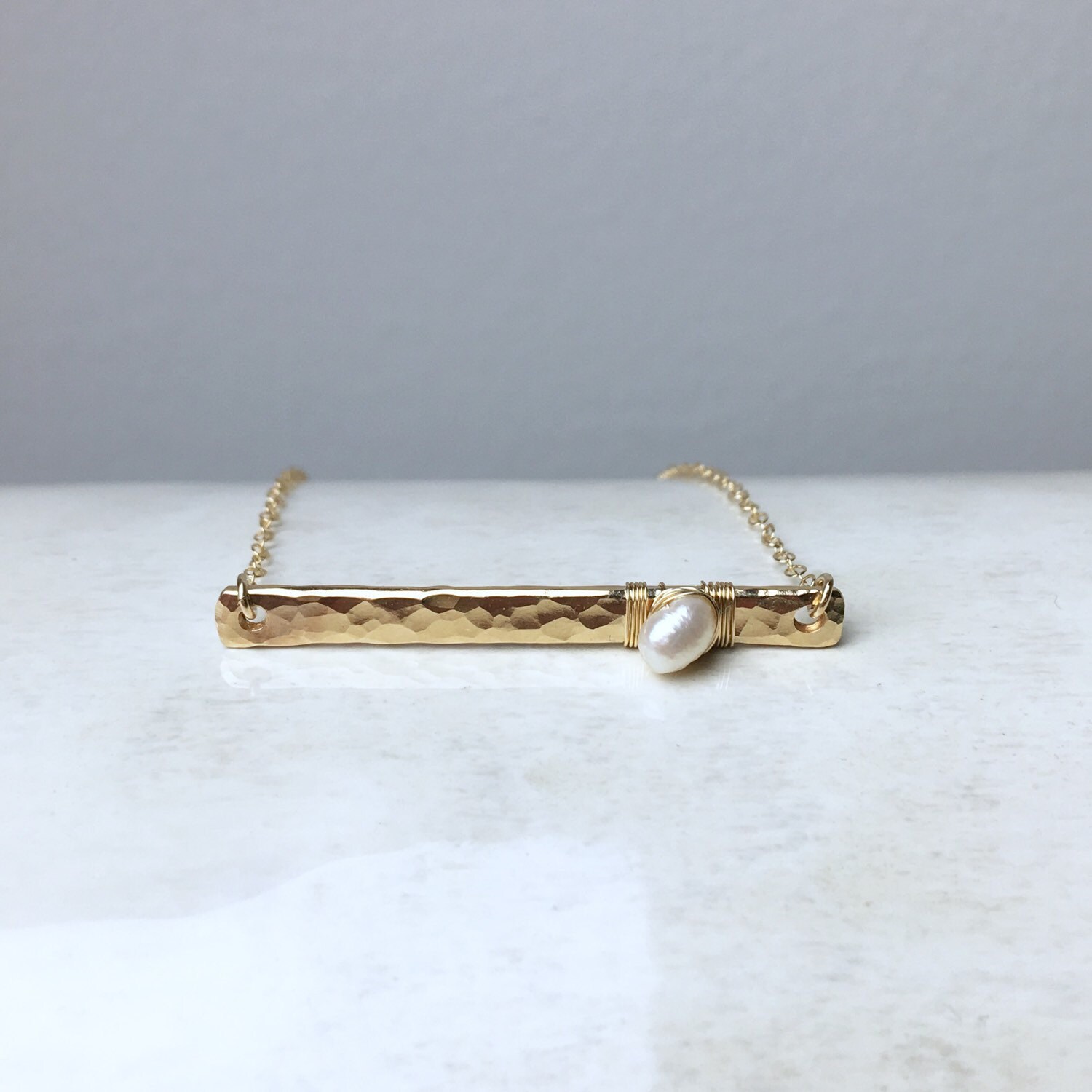 Genuine Freshwater Pearl Necklace 14k Rose Gold By Niccoletti