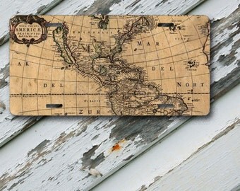 License plate map | Etsy