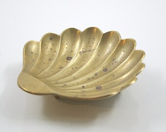 Brass shell dish | Etsy