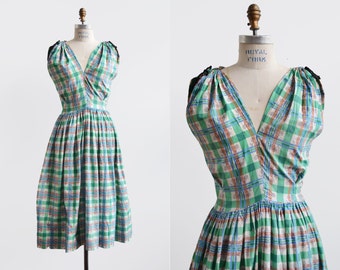 Madras plaid dress | Etsy