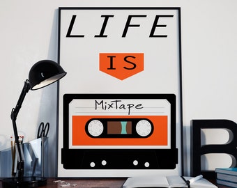 Life is a mixtape | Etsy