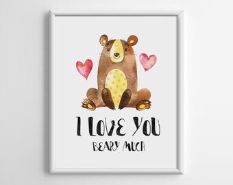Beary much | Etsy