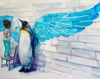 Paintings and prints by McKenzie Fisk by ShopBLUE on Etsy