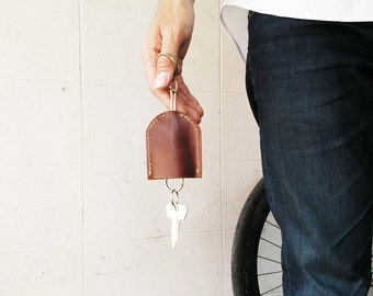 Leather key cover | Etsy