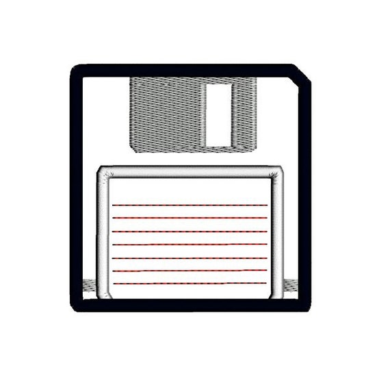 Coaster Floppy Disk In the Hoop. No sew coaster ITH. Floppy