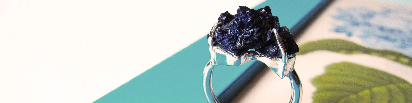 Raw gemstone and sterling silver jewelry by ZebaJewelry on Etsy
