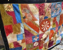 Unique velvet quilt related items | Etsy