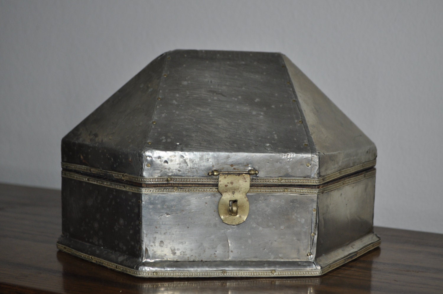 Hand crafted storage/treasure chest in Mediterranean style. Antique ...