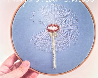 Dandelion embroidery | Etsy
