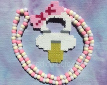 Unique pastel perler beads related items | Etsy