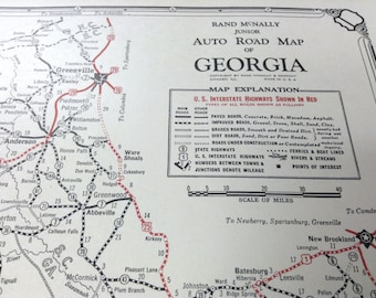 Vintage road maps | Etsy