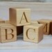 27 Spanish Alphabet Wooden Blocks Handmade ABC Letter Blocks
